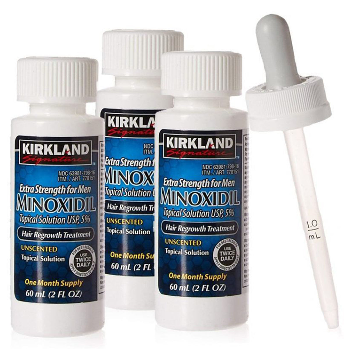 Minoxodil Liquid - Kirkland Signature 5% - 3 Month Supply – MinoxidilCare